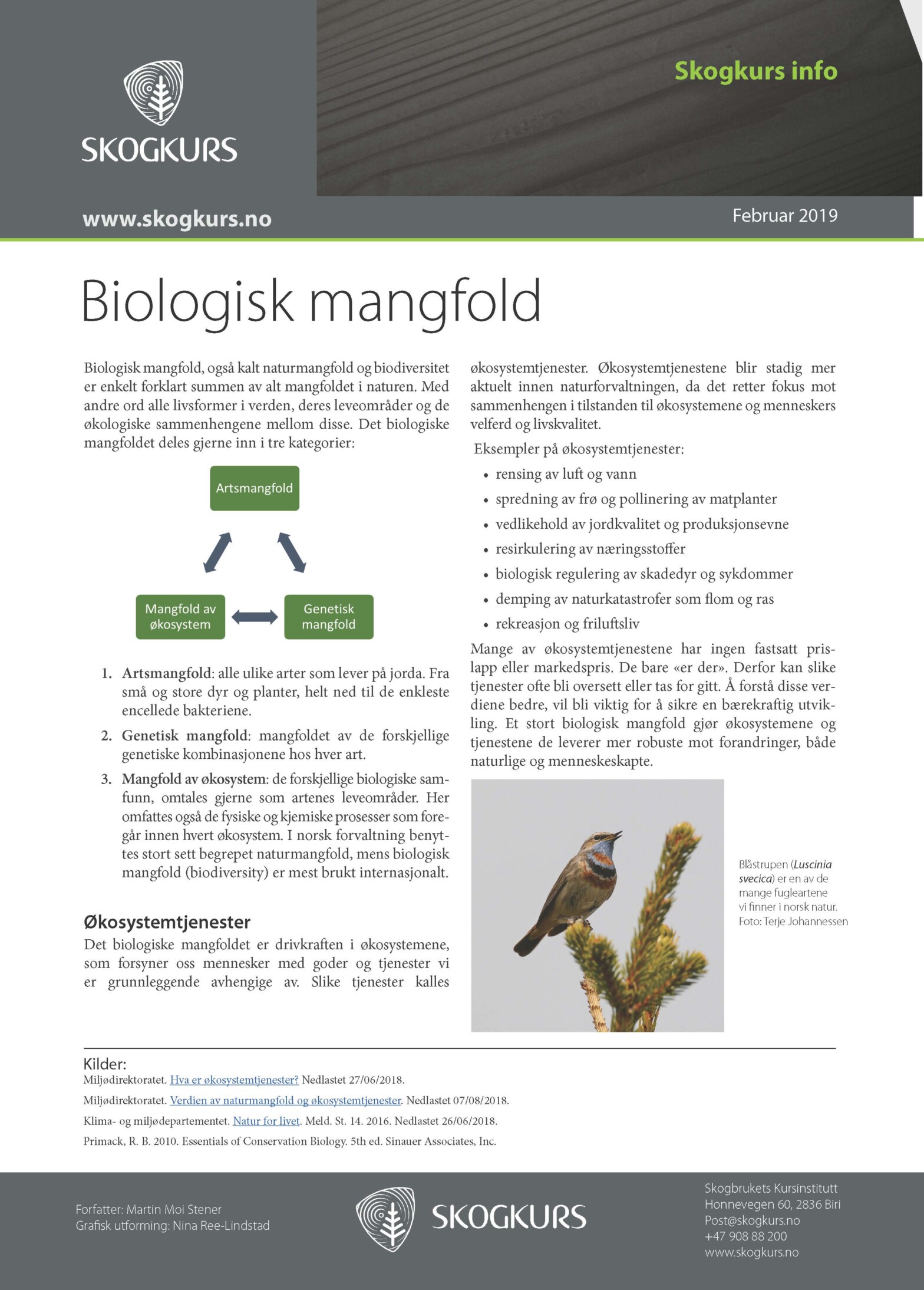Biologisk mangfold og skogbruk • Skogkurs